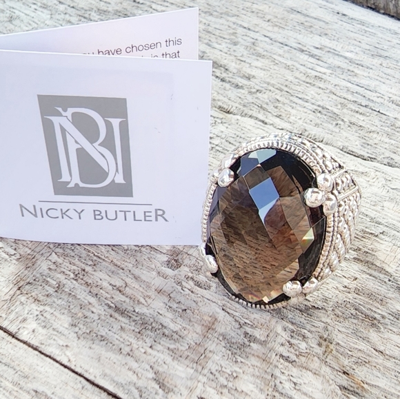 Nicky Butler | Jewelry | Nicky Butler 925 Sterling Smoky Quartz Ring Sz ...